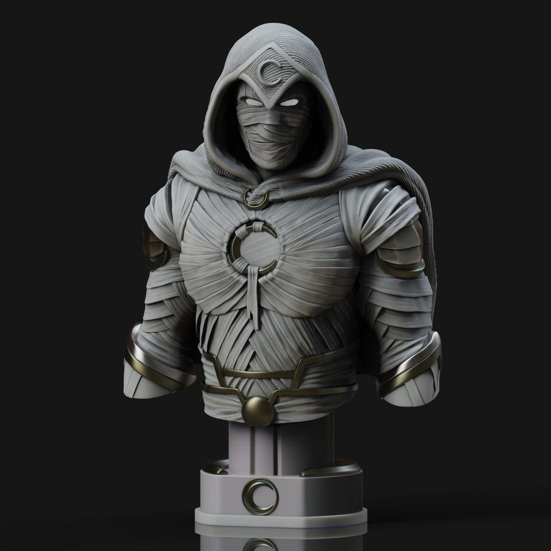 Marvel Moon Knight 3D Printer STL File - 3D Model - 3D Printing ...