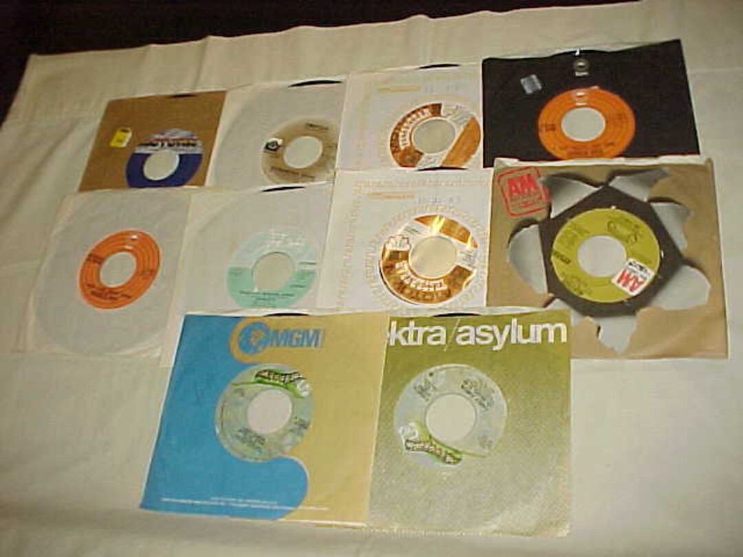 Ten 1970s Vinyl 45 Records Mixed Artists and Labels - Etsy UK