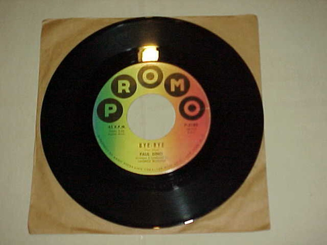 Paul Dino - 45 Vinyl Record - Ginnie Bell / Bye-bye - Etsy