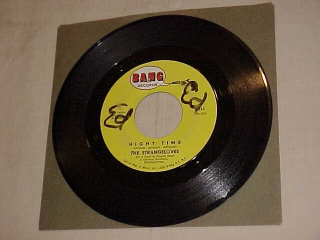 The Strangeloves - 45 Vinyl Record - Night Time / Rhythm of Love - Etsy