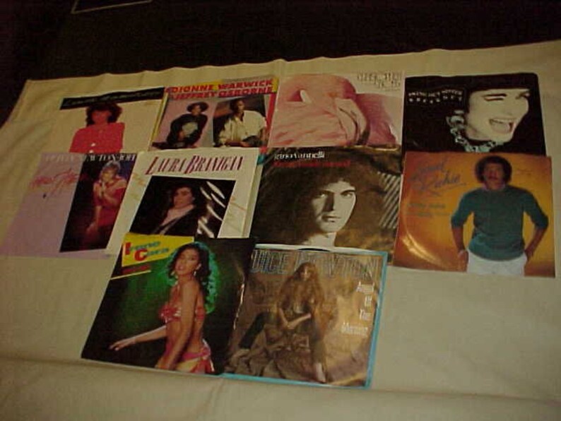 Ten 1980s Vinyl 45 Records Mixed Artists and Labels With | Etsy