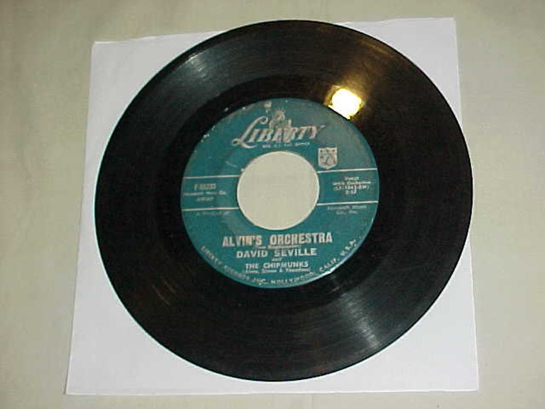 The Chipmunks - 45 Vinyl Record - Alvin's Orchestra / Copyright 1960 - Etsy