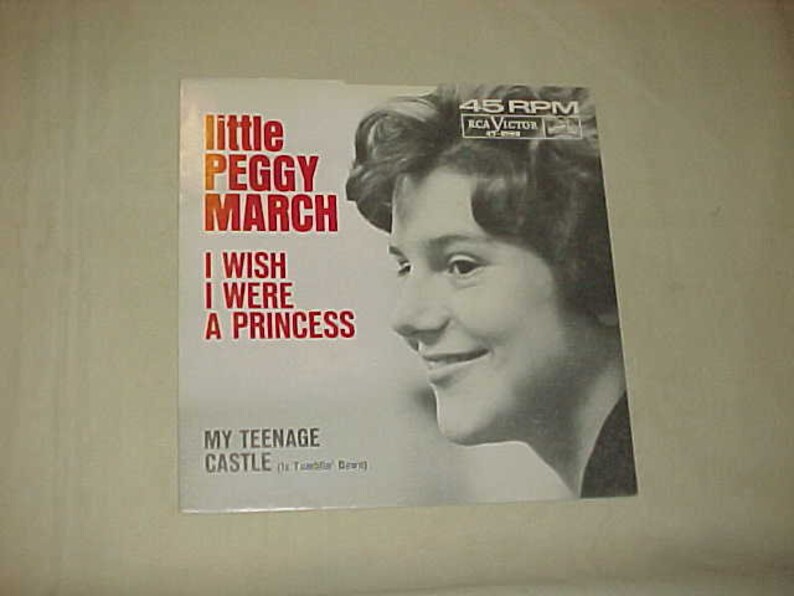 Little Peggy March 45 Vinyl Record Picture Sleeve My - Etsy