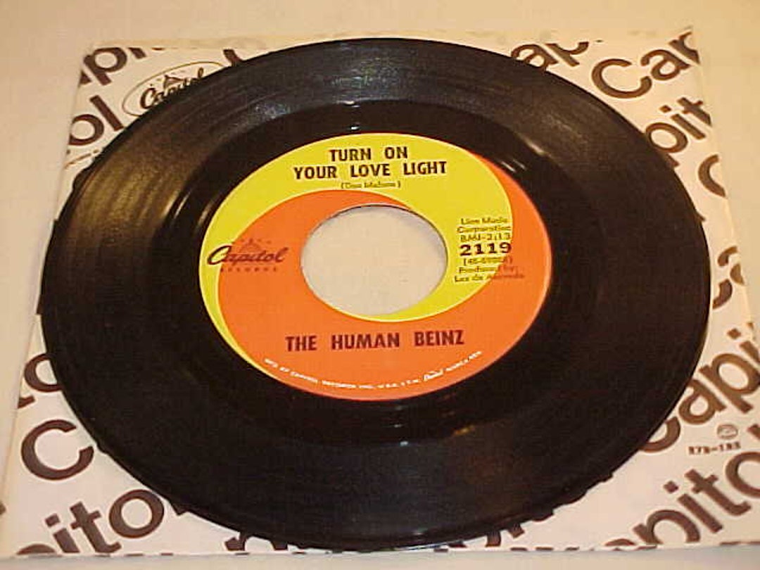 The Human Beinz - 45 Vinyl Record - Turn on Your Love Light / It's Fun ...