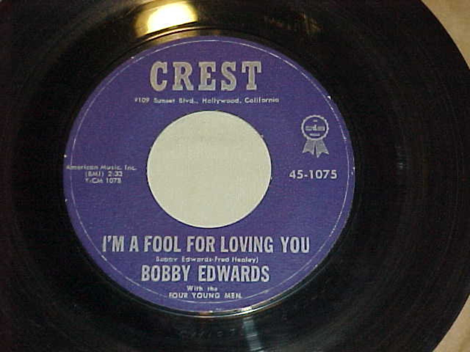 Bobby Edwards 45 Vinyl Record You're the Reason / - Etsy