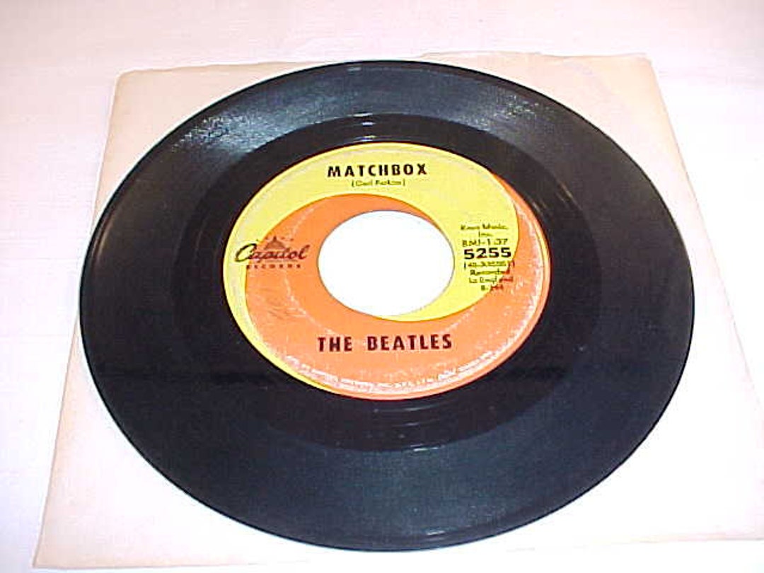 The Beatles - 45 Vinyl Record - Matchbox / Slow Down - Etsy