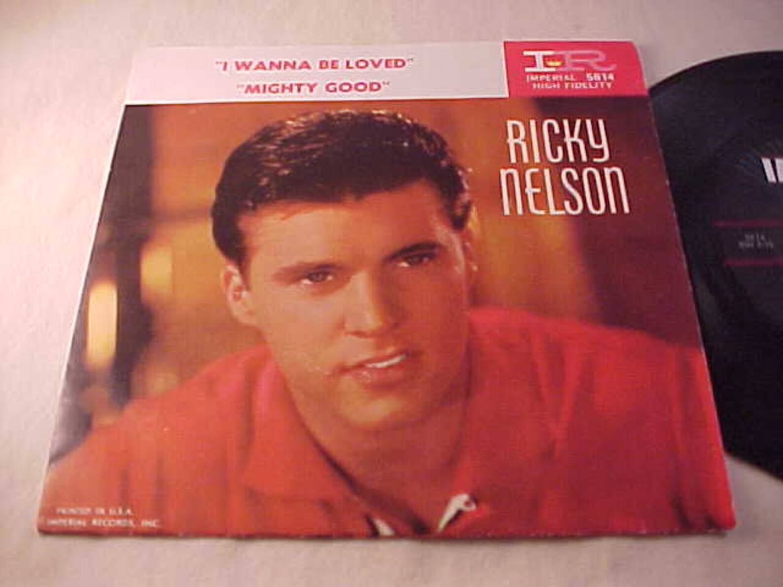 Ricky Nelson 45 Vinyl Record with Picture Sleeve Mighty | Etsy