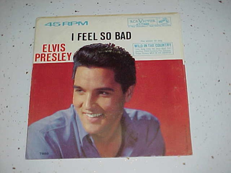 Elvis Presley 45 Vinyl Record Picture Sleeve Only Wild In Etsy