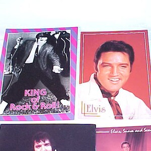 5 Elvis Presley Unused Postcards and 1 Photo 1987-1992 - Etsy