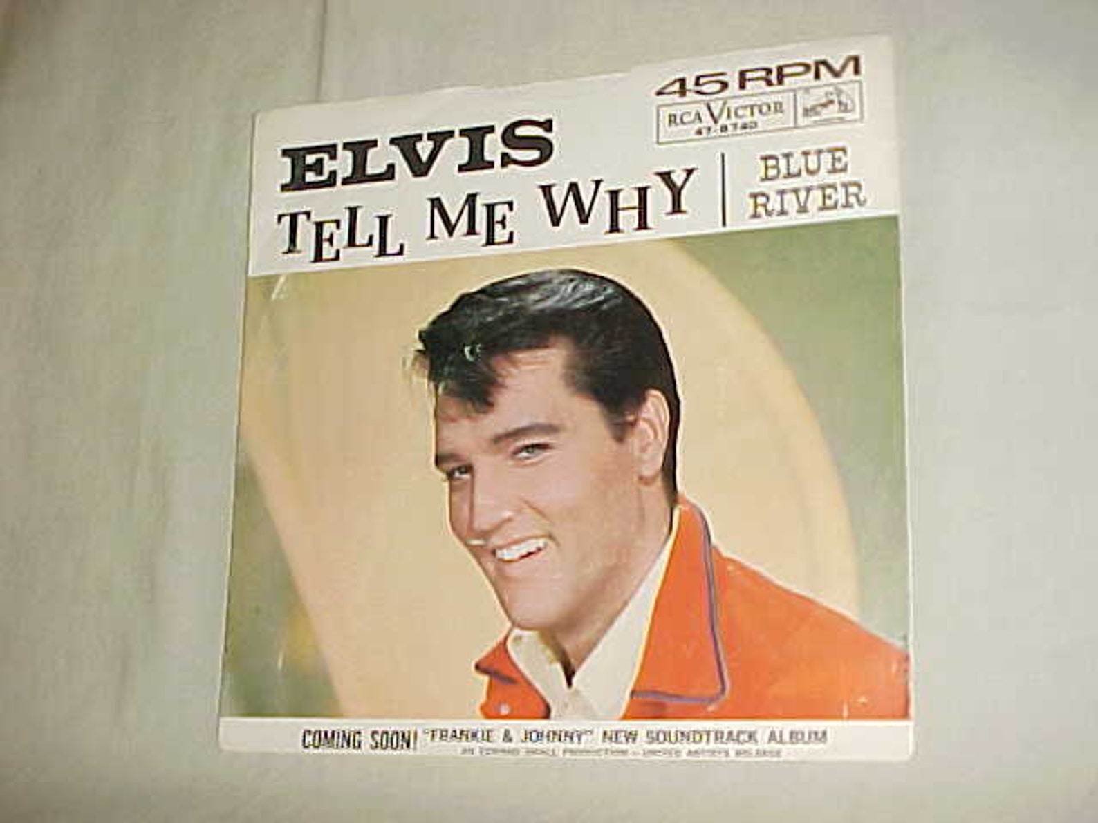 Elvis Presley 45 Vinyl Record Picture Sleeve Only Tell Me Etsy