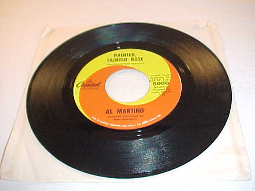 Al Martino - 45 Vinyl Record - Painted Tainted Rose / That's the Way It ...