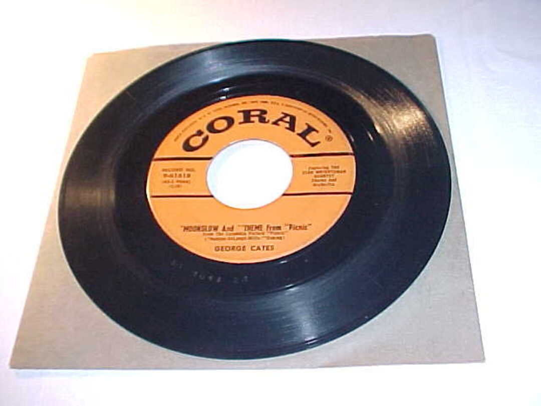 George Cates 45 Vinyl Record Moonglow and Theme From Picnic / Rio ...