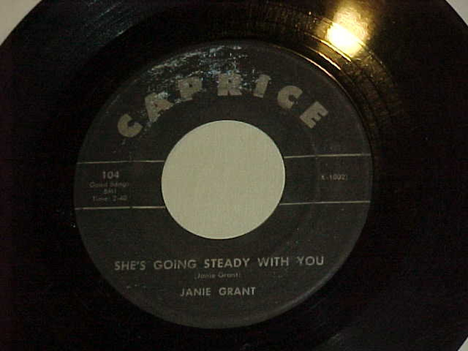 Janie Grant 45 Vinyl Record Triangle / She's Going - Etsy UK