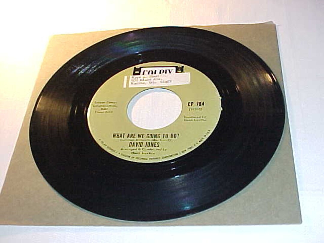 David Jones (from the Monkees) - 45 Vinyl Record - What Are We Going to ...