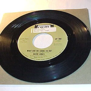 David Jones (from the Monkees) - 45 Vinyl Record - What Are We Going to ...