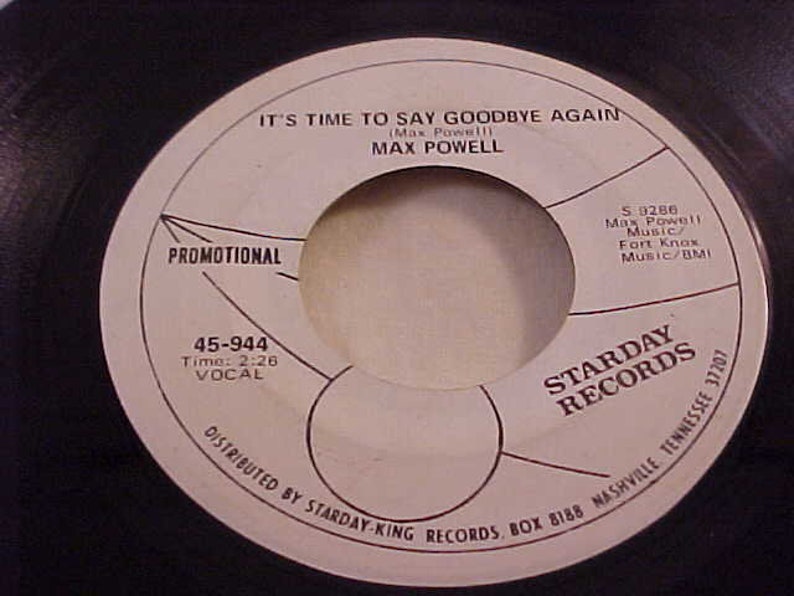 Max Powell 45 Vinyl Record I'm Not Alone / It's - Etsy