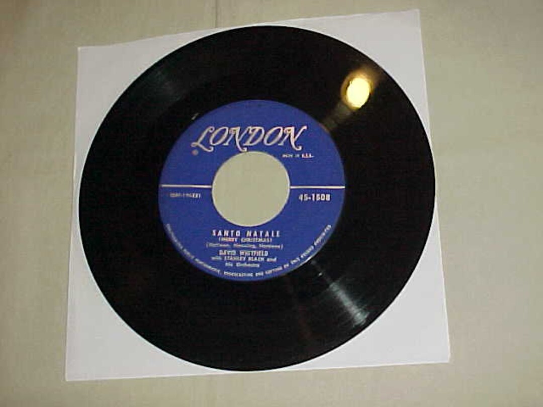 David Whitfield - 45 Vinyl Record - Santo Natalees (merry Christmas ...