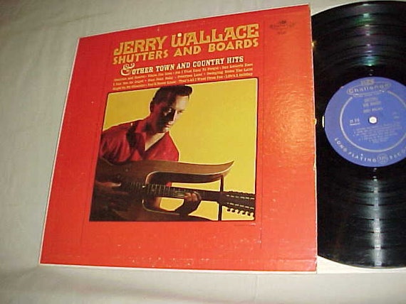 Jerry Wallace 33 Vinyl LP Album Shutters And Boards | Etsy
