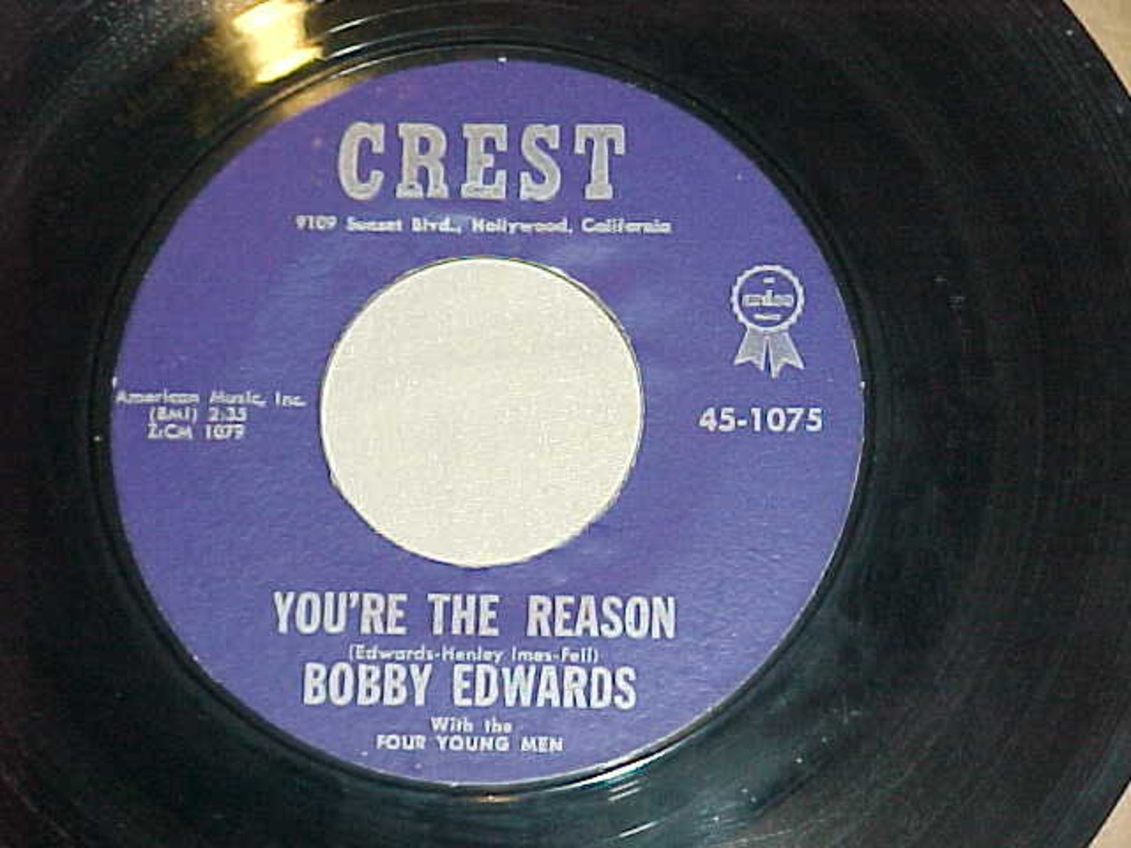 Bobby Edwards 45 Vinyl Record You're the Reason / - Etsy