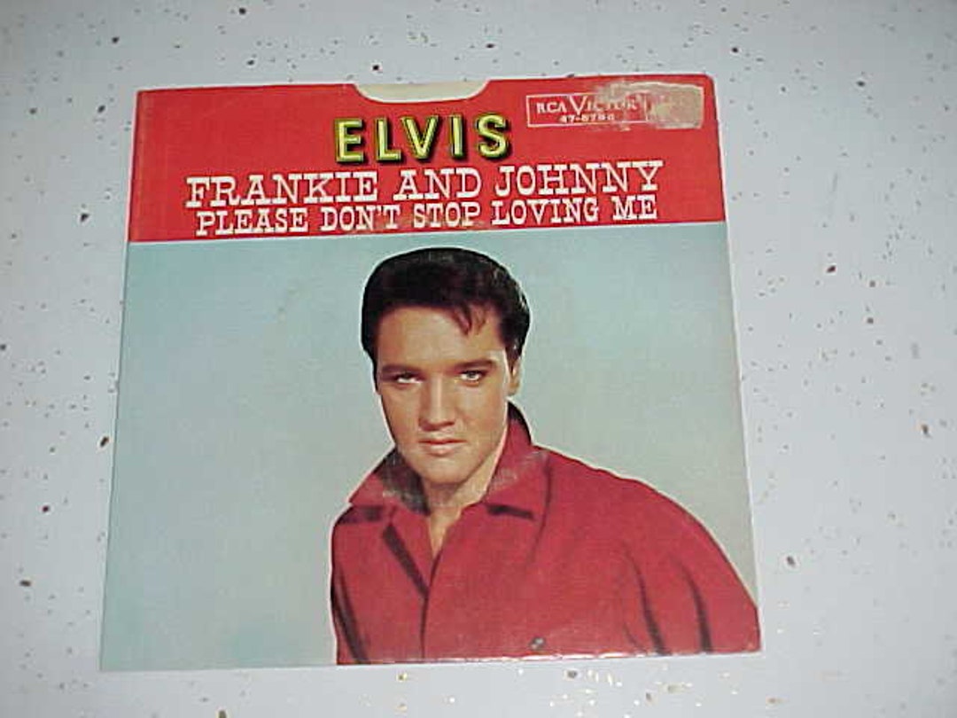 Elvis Presley 45 Vinyl Record Picture Sleeve Only Frankie And Johnny