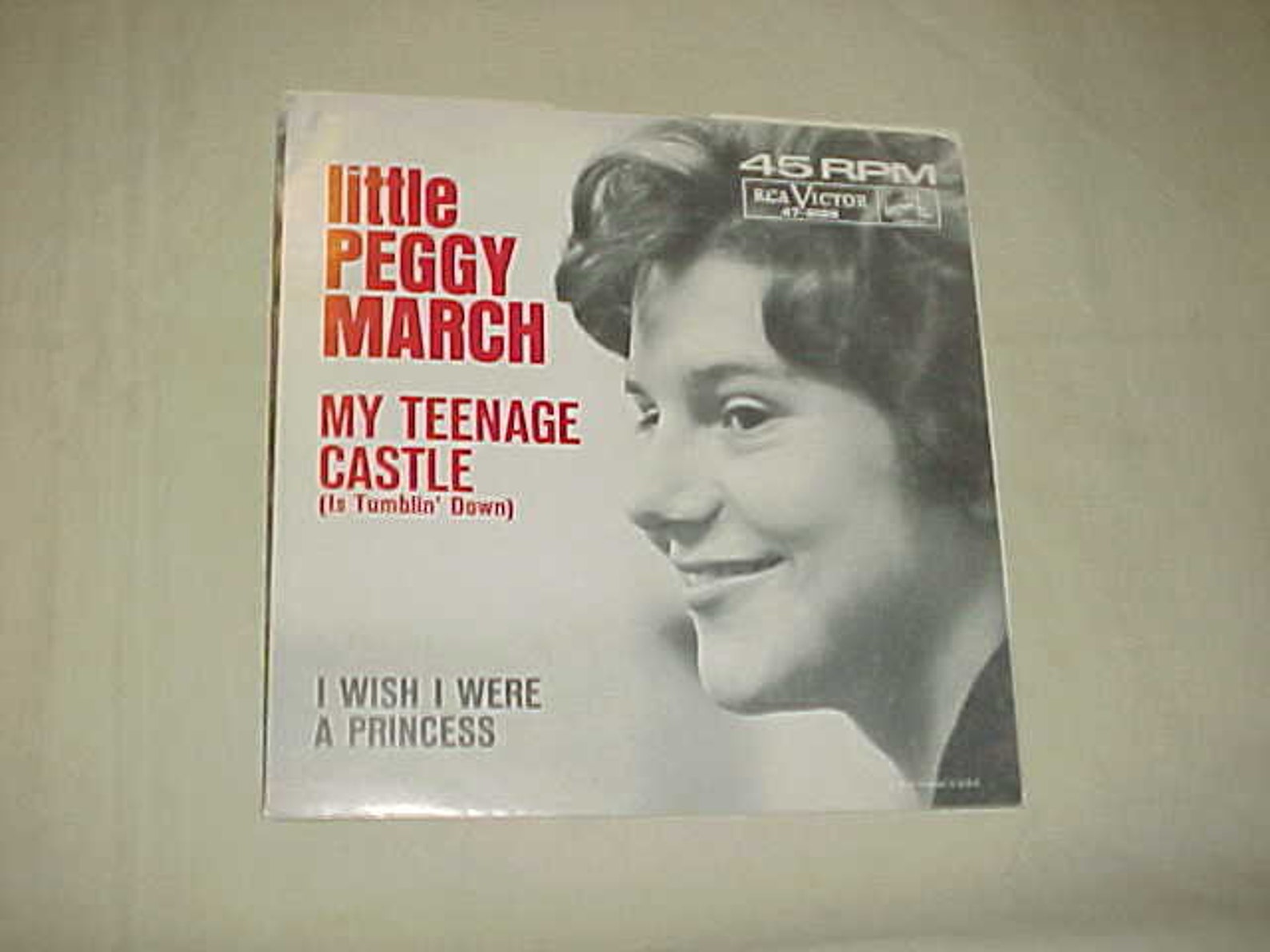 Little Peggy March 45 Vinyl Record Picture Sleeve My - Etsy