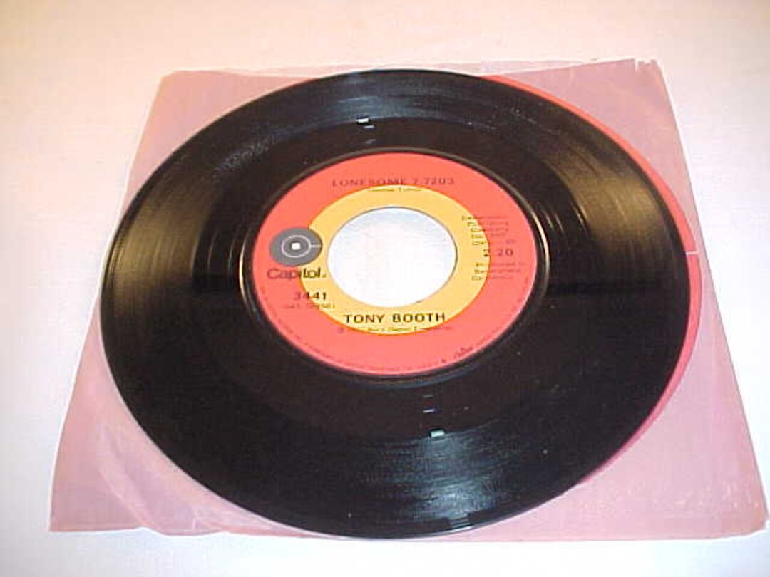 Tony Booth - 45 Vinyl Record - Lonesome 7-7203 / Congratulations You're ...