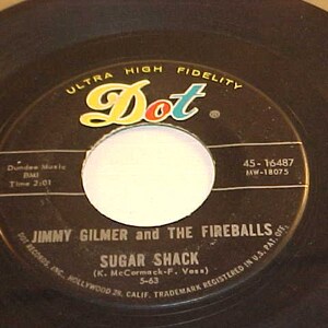 Jimmy Gilmer and the Fireballs - 45 Vinyl Record - Sugar Shack / My Heart is Free - Etsy