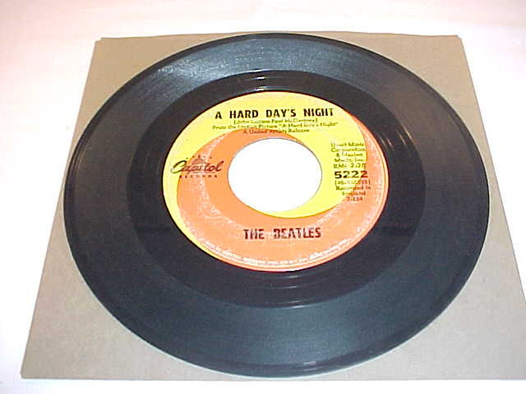 The Beatles - 45 Vinyl Record - A Hard Day's Night / I Should Have ...