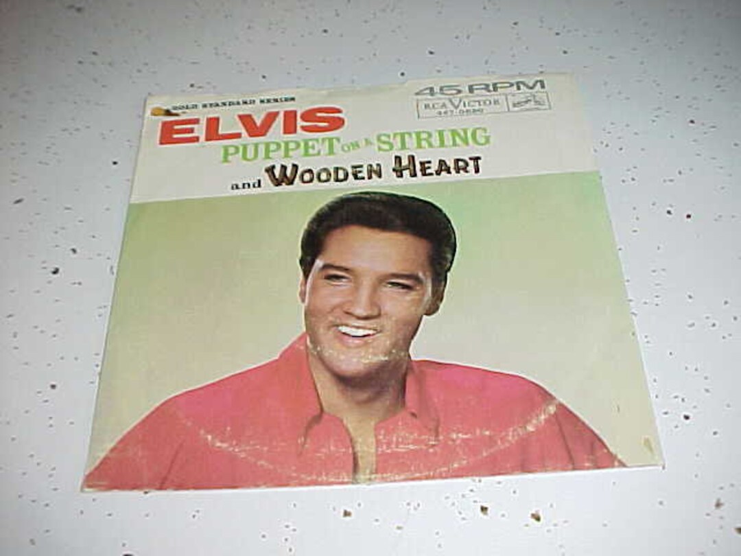 Elvis Presley - 45 Vinyl Record Picture Sleeve ONLY - Puppet on A ...