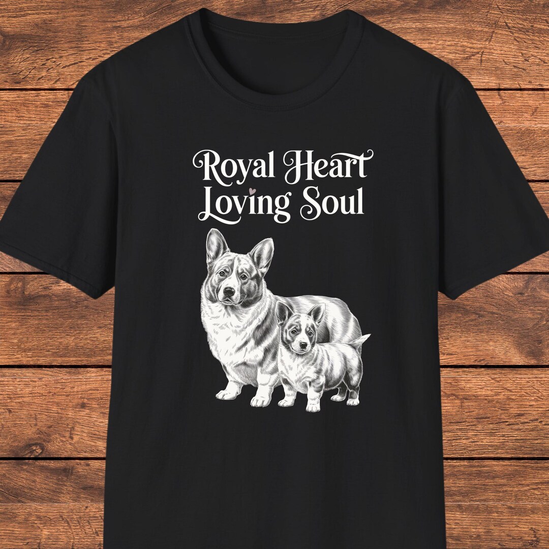 Corgi T-shirt, Cute Corgi Mom and Puppy Illustration, Welsh Corgi Lover ...