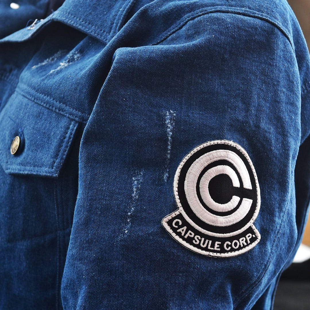 Hero Jacket DBZ Insp Capsule Corp Woman Cropped Denim Jacket for ...
