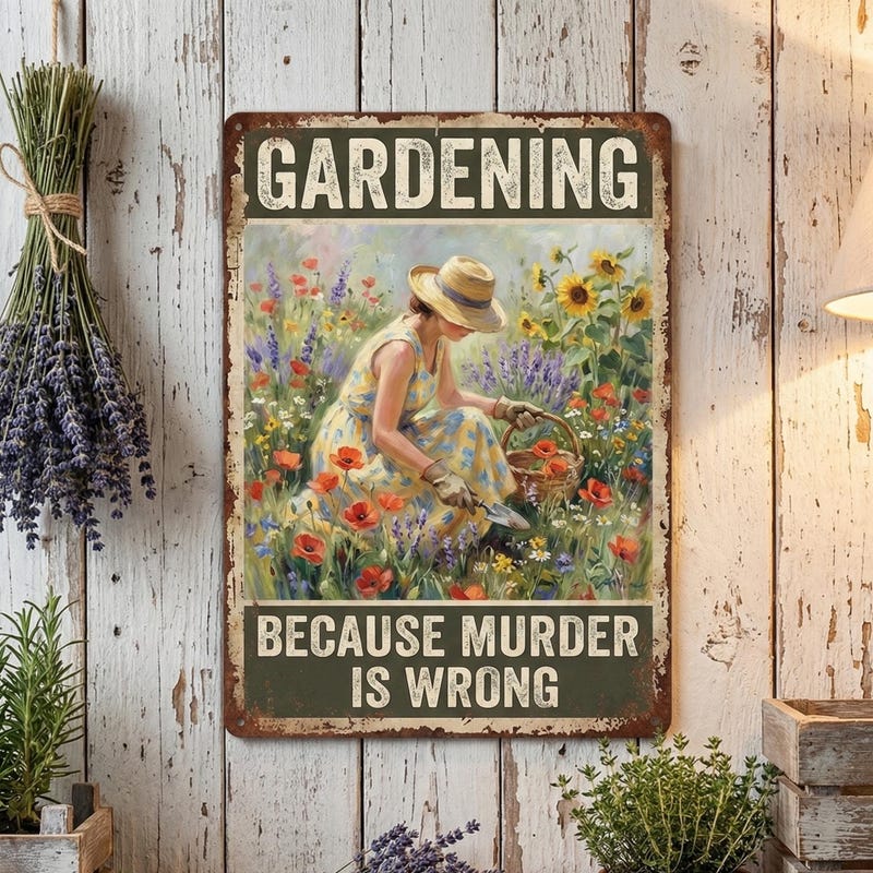 Funny Garden Sign - Etsy