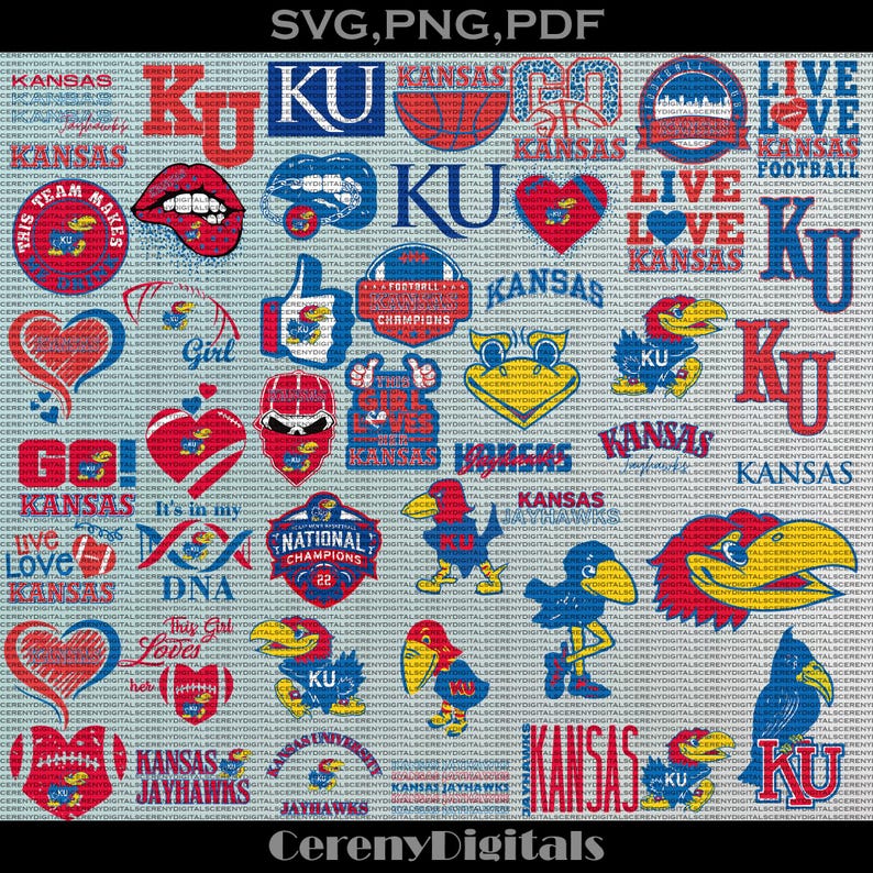 54+ High Quality Kansas College SVG, Athletics, Jayhawks SVG, Football ...