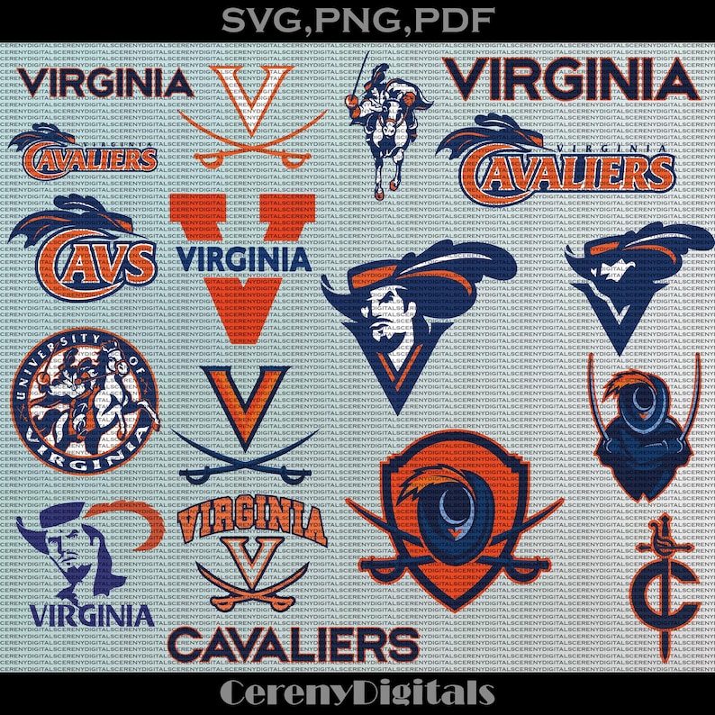 18+ High Quality Virginia College SVG, Athletics, Cavaliers SVG ...