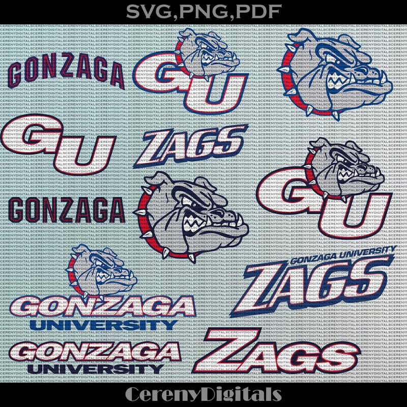 Gonzaga Basketball Art - Etsy