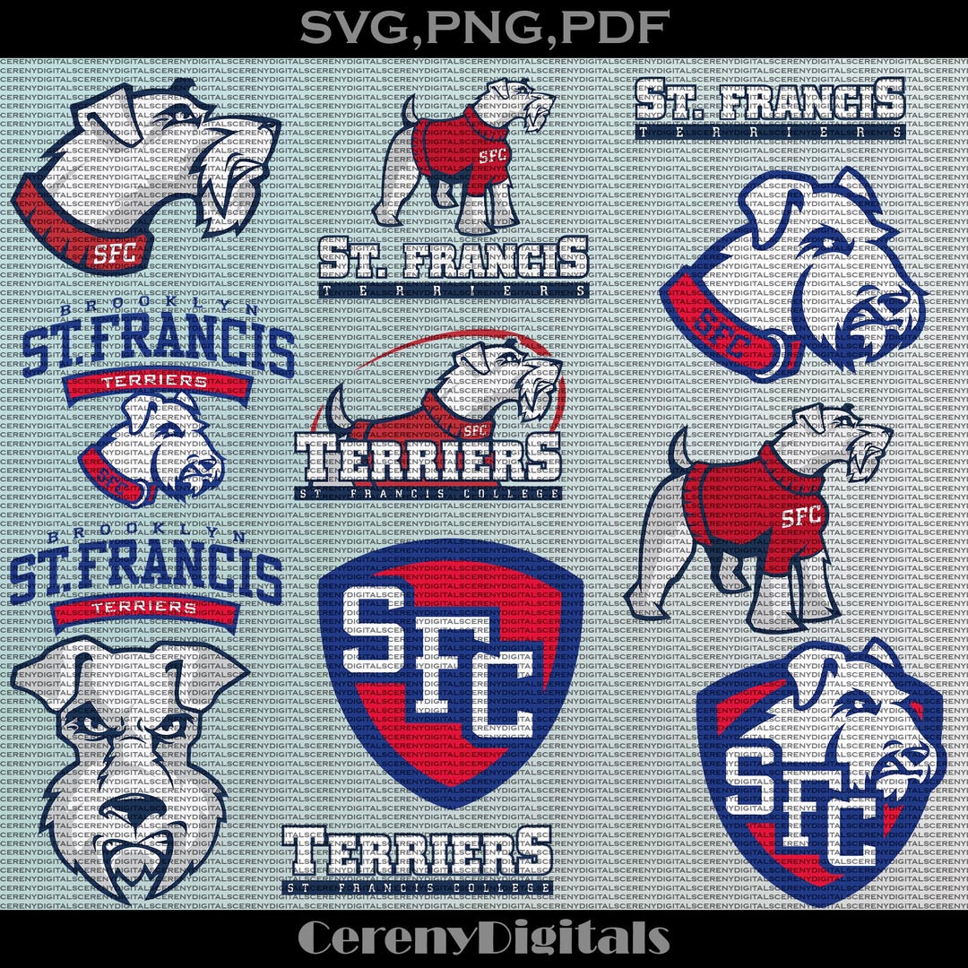 12+ High Quality St Francis College SVG, Athletics, Terriers SVG, SFC ...