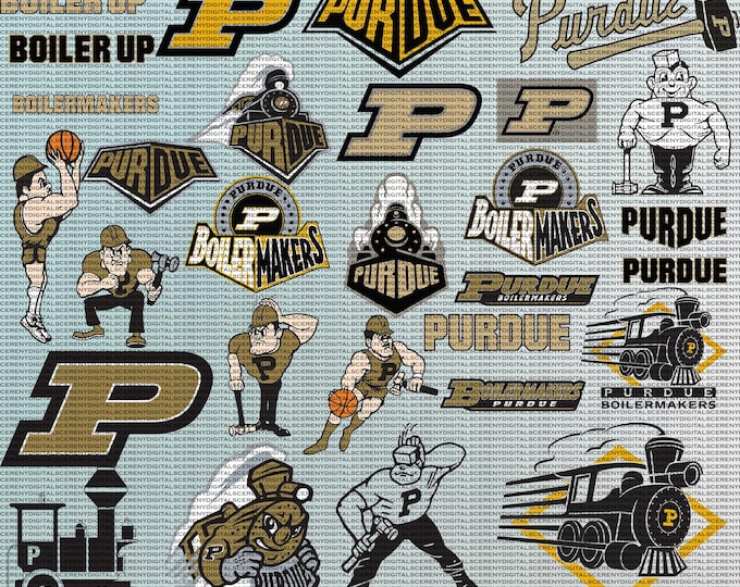 Digital - Purdue Collage Poster - Custom School Poster- West Lafayette ...
