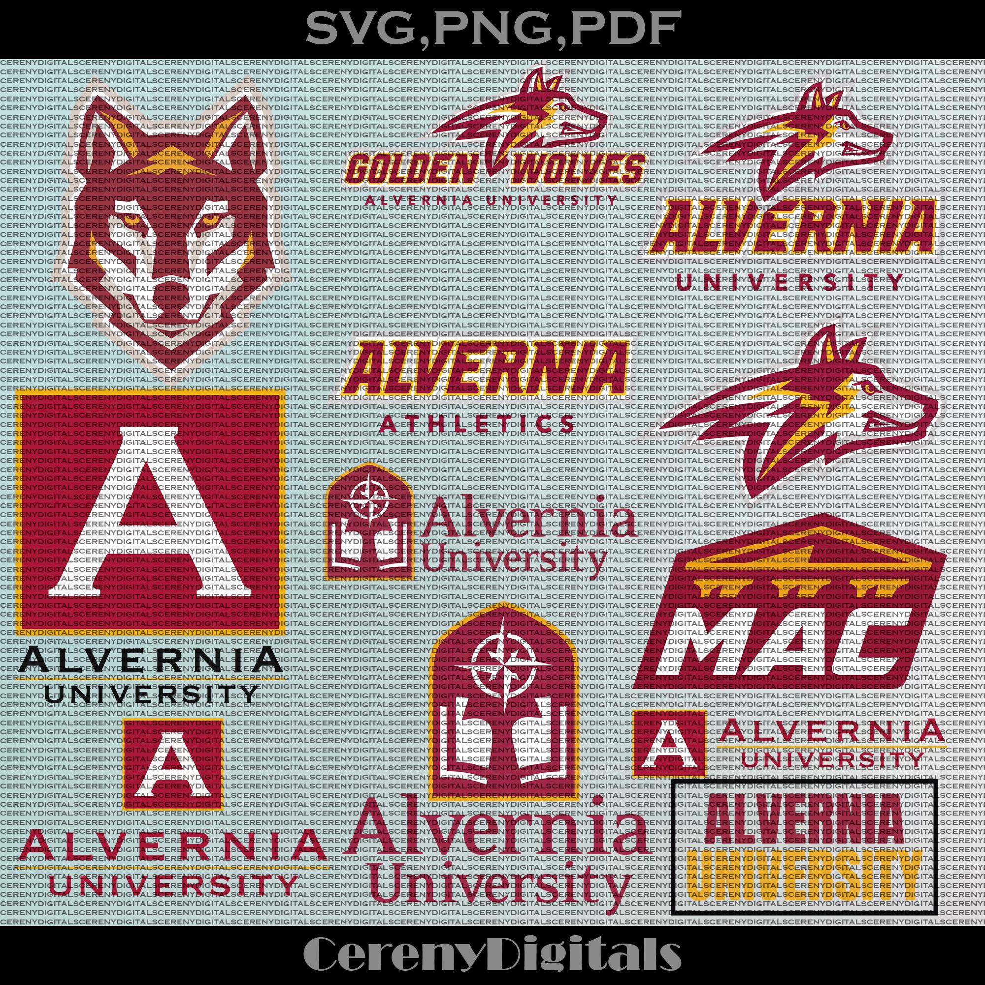 High Quality Alvernia College SVG, Athletics, Golden Wolves SVG ...