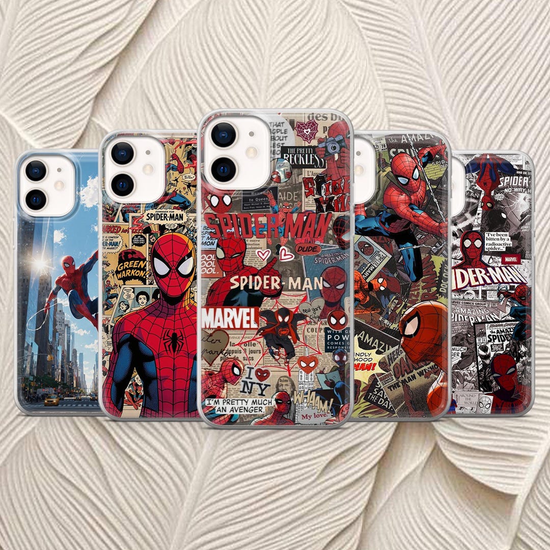 Spider Man Phone Case Parker Avenger Cover for iPhone 17pro Max, 16, 15 ...