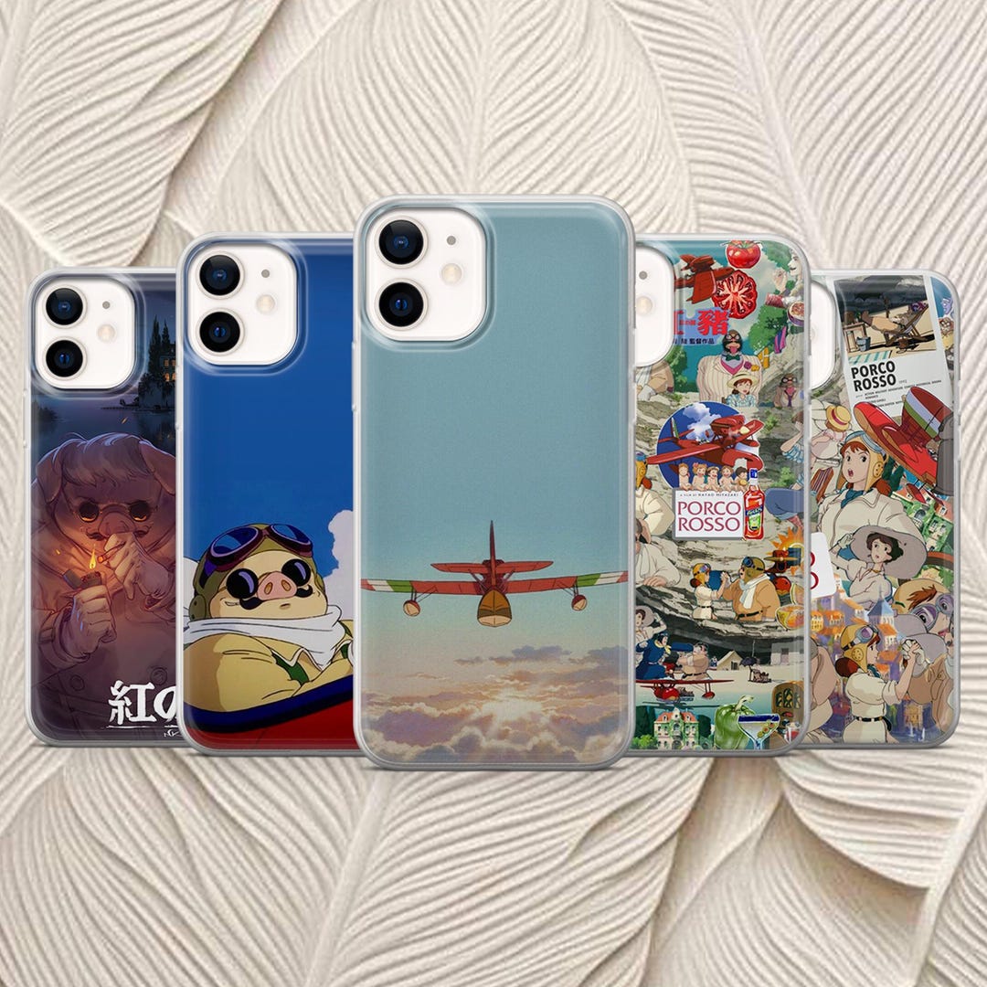 Porco Rosso Phone Case Ghibli Aviation Cover for iPhone 17pro, 16, 15 ...