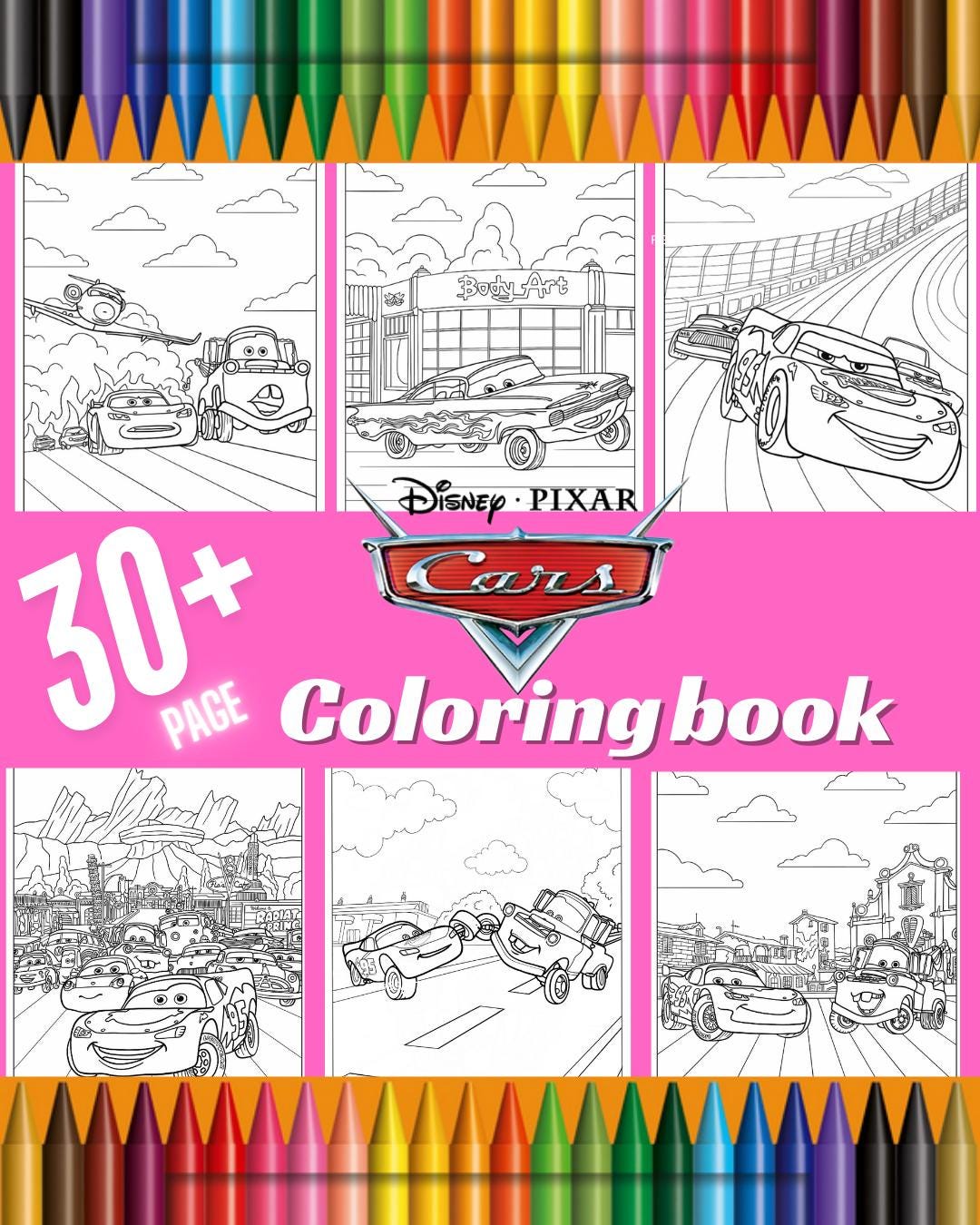 30+ Cars Coloring Pages Coloring Book | Printable Cars Activity Book ...