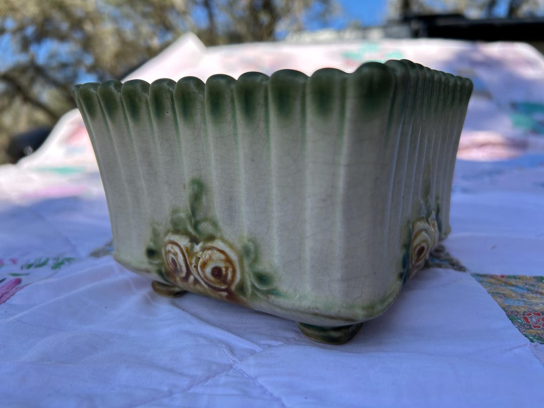 Vintage Weller Ware Pottery Florenzo Square Planter 1920s USA - Etsy