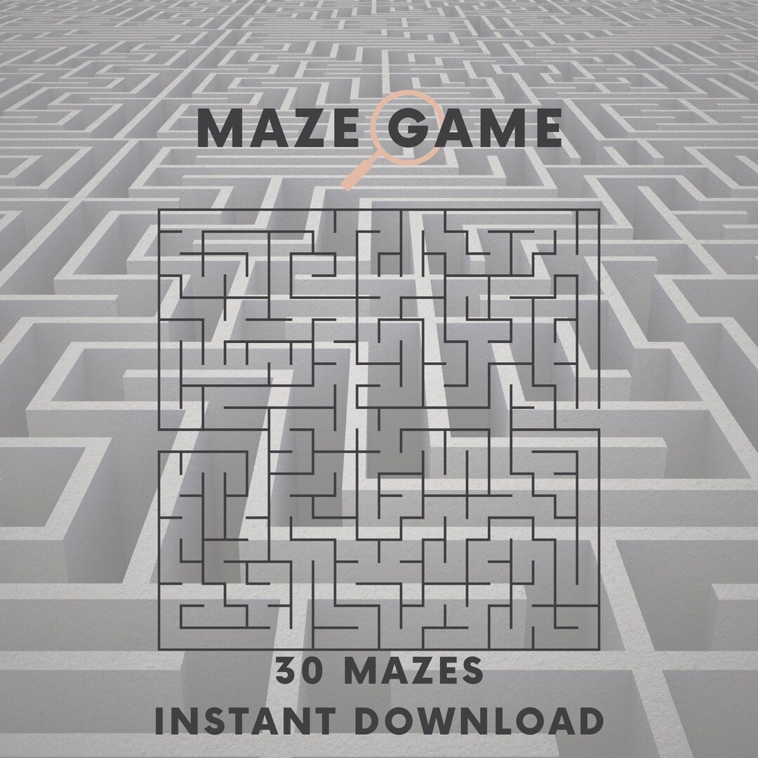 Fun Maze Worksheet - Etsy