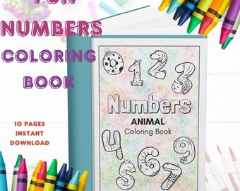 Color & Count: A Fun Numbers Coloring Book for Kids! - Etsy