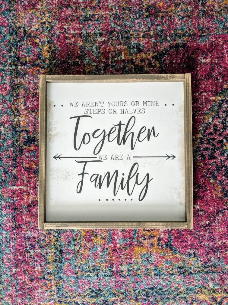 Together We Are Family Sign Wood Sign Home Decor Family - Etsy Australia