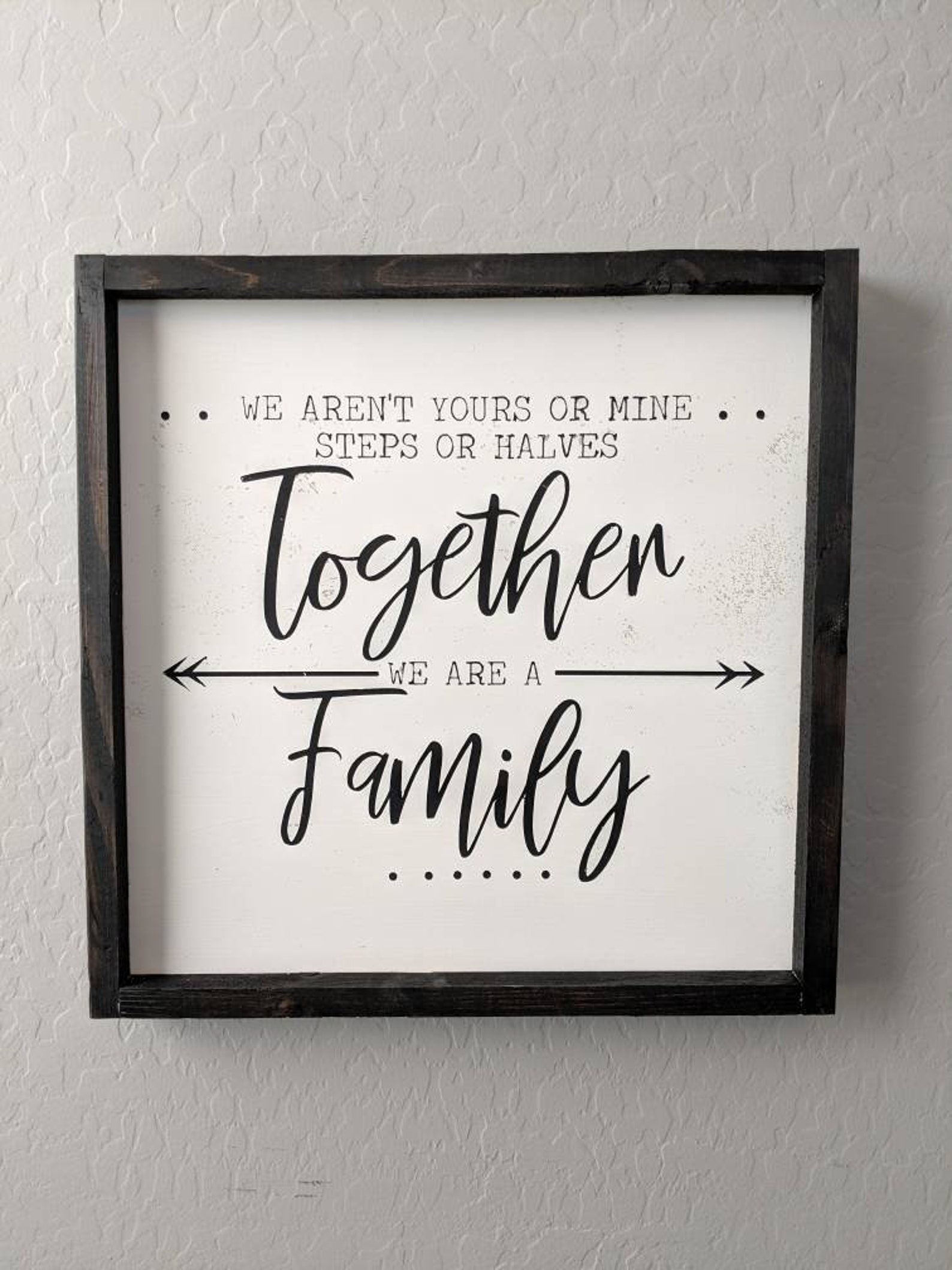 Together We Are Family Sign Wood Sign Home Decor Family - Etsy Australia