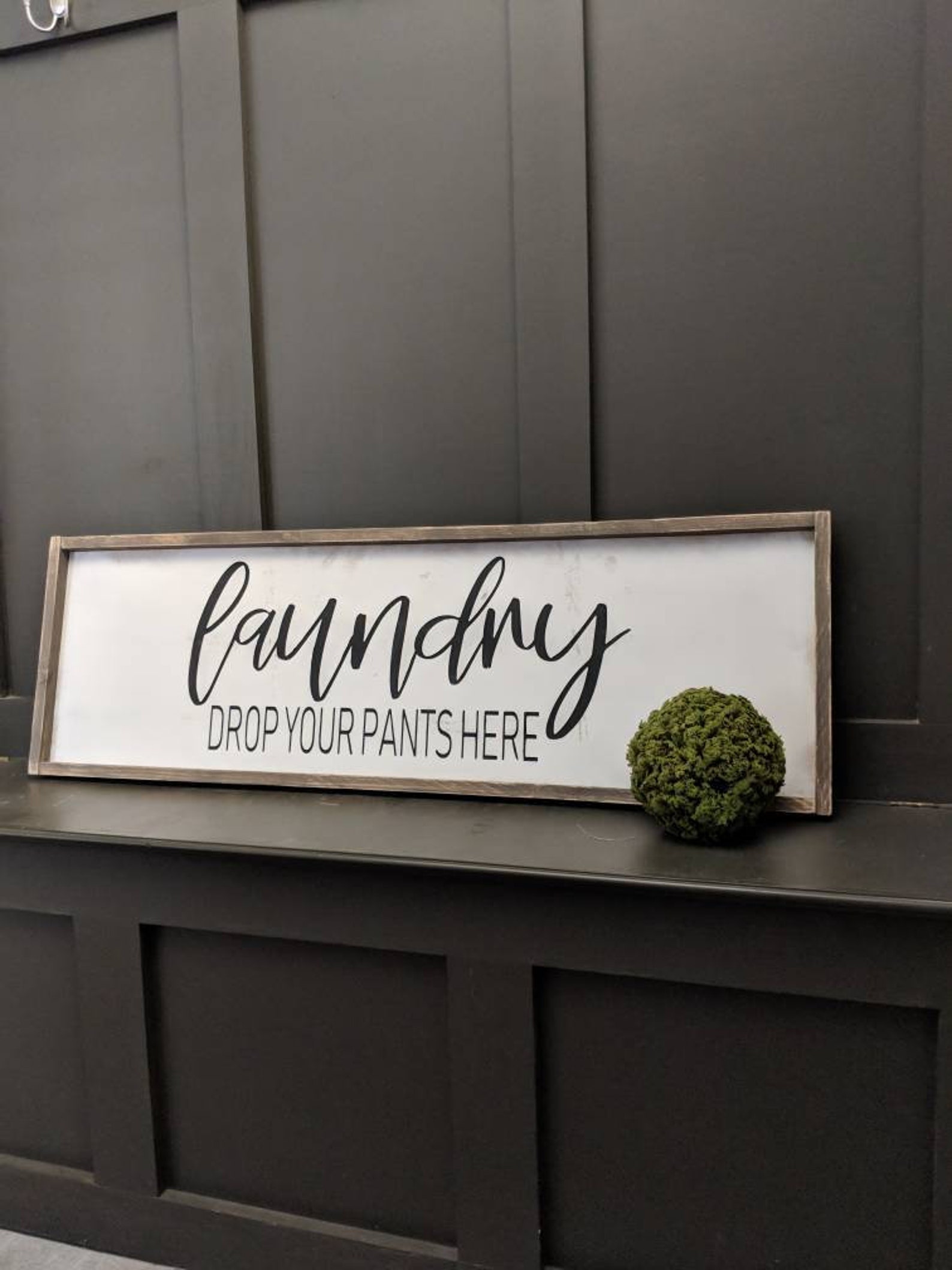 Laundry drop your pants here laundry sign drop your pants | Etsy