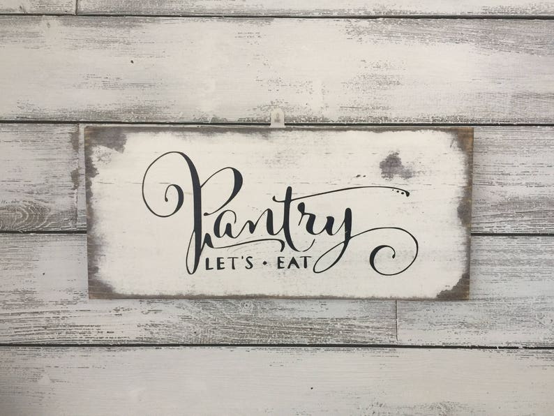 Pantry Sign Kitchen Decor Rustic Wood Sign Farmhouse Sign - Etsy