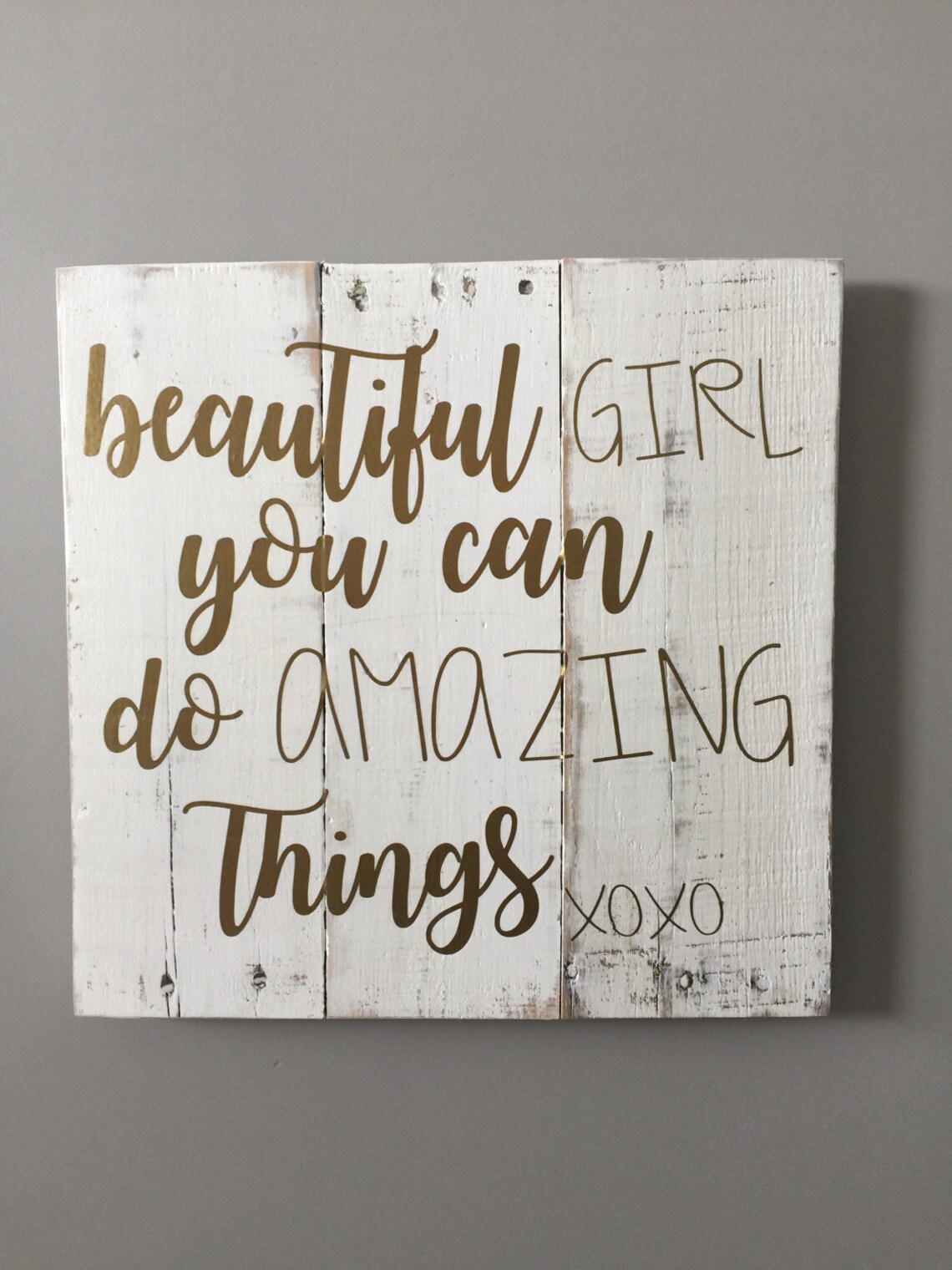 Nursery Sign Girls Room Sign Beautiful Girl Sign Rustic - Etsy