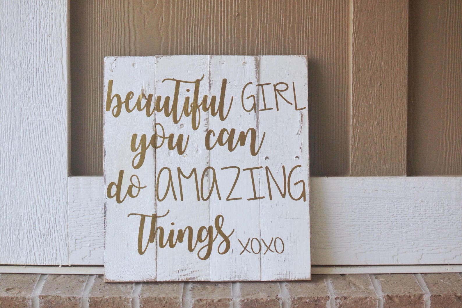 Nursery Sign Girls Room Sign Beautiful Girl Sign Rustic - Etsy